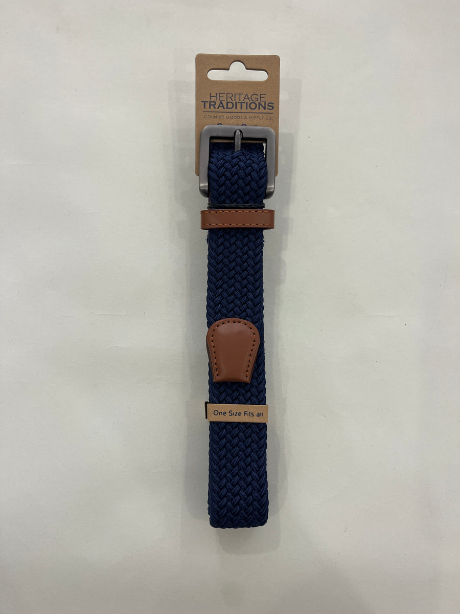 NAVY BRAID BELT FROM HERITAGE TRADITIONS – WÜD MENSWEAR